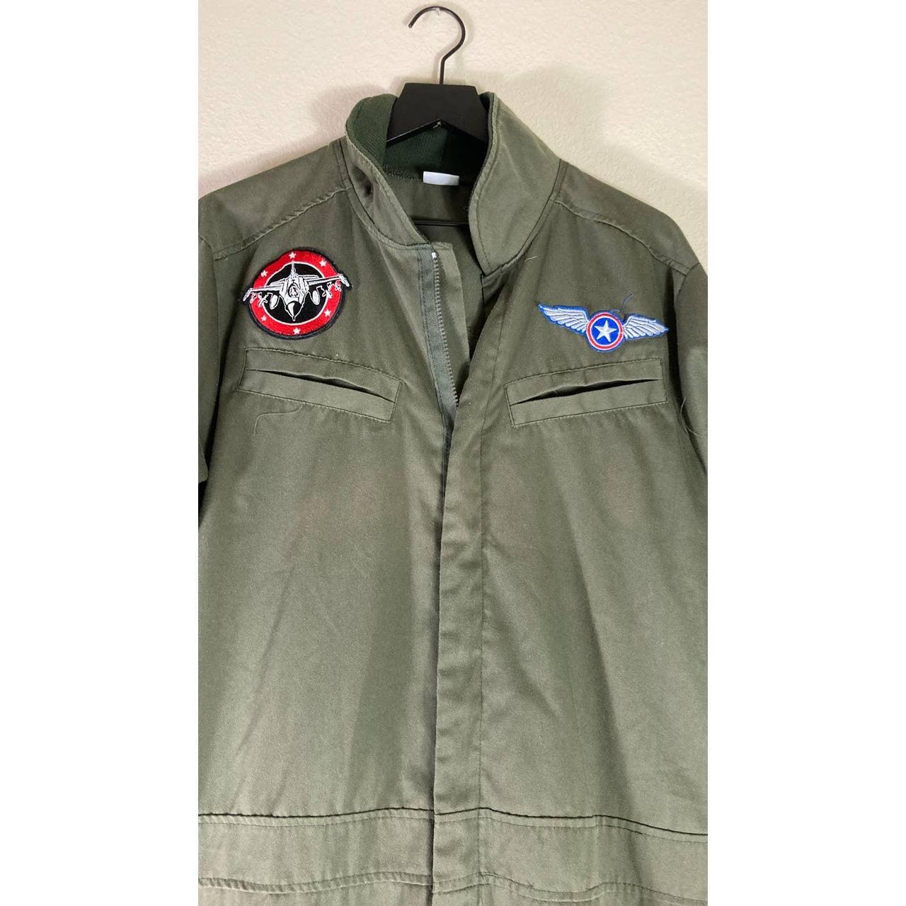 Top Gun Jumpsuit Costume Flight Maverick Suit Adult... - Depop