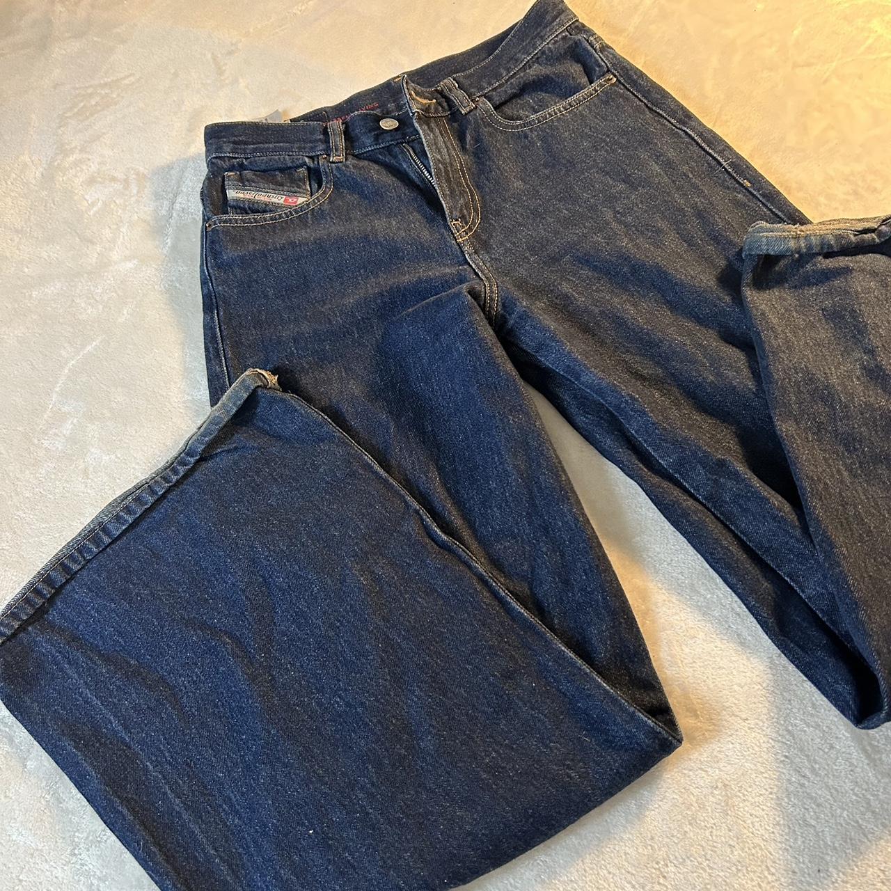 New diesel dark wash super flare jeans - Depop