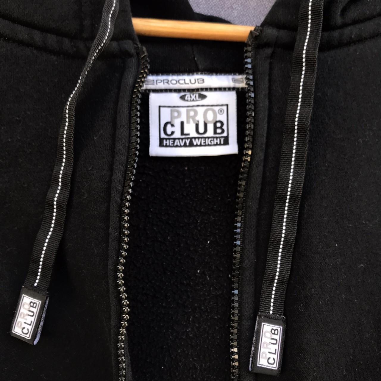 Pro Club Heavyweight Black Full Zip Up Hoodie... | Depop
