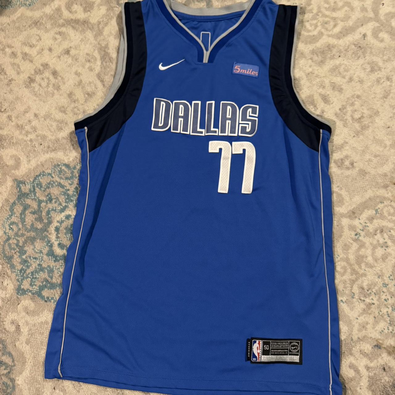 Luka doncic Dallas Mavericks rookie jersey blue and... | Depop
