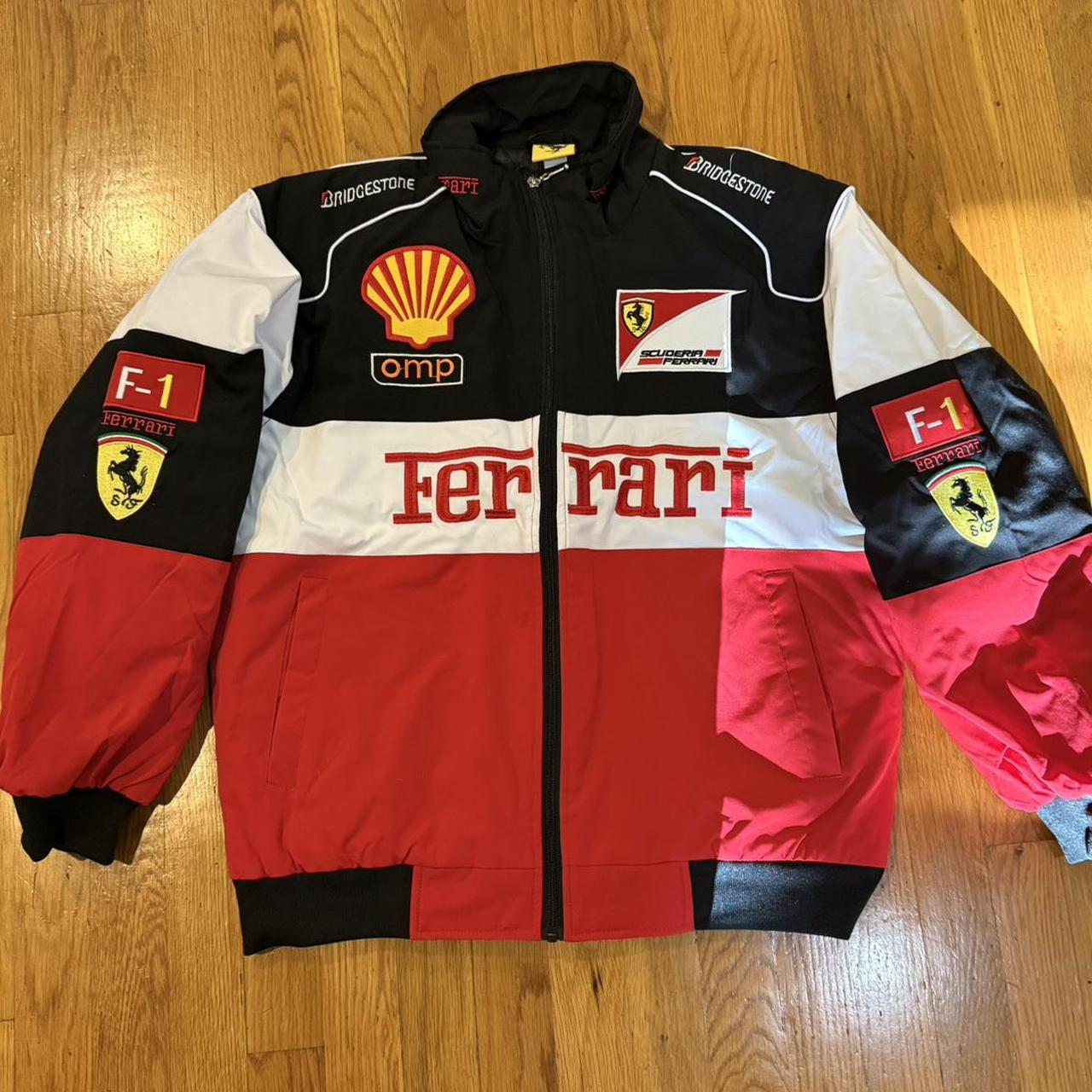 Ferrari F1 racing jacket in iconic red and black,... | Depop