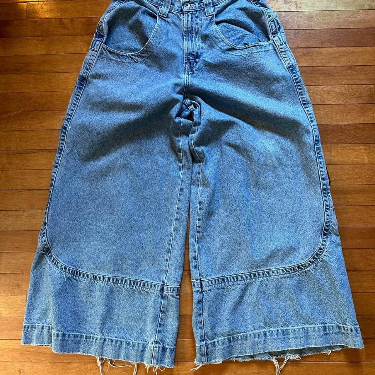 90s JNCO Leepin Lizards (33x30 with 42 inch Outseam)... - Depop