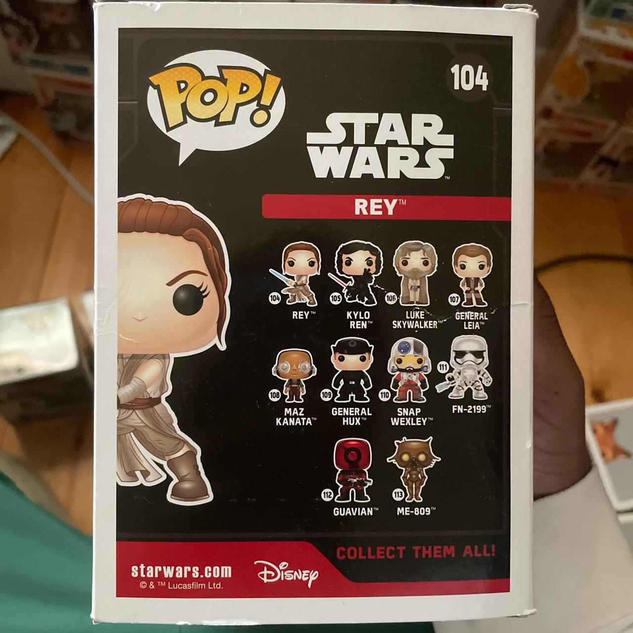Star Wars Rey Funko Pop 104 (Starkiller Duel)... | Depop