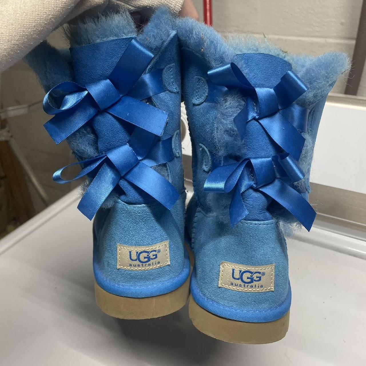 Bright Blue Vintage Bailey Bow Ugg Australia from... | Depop