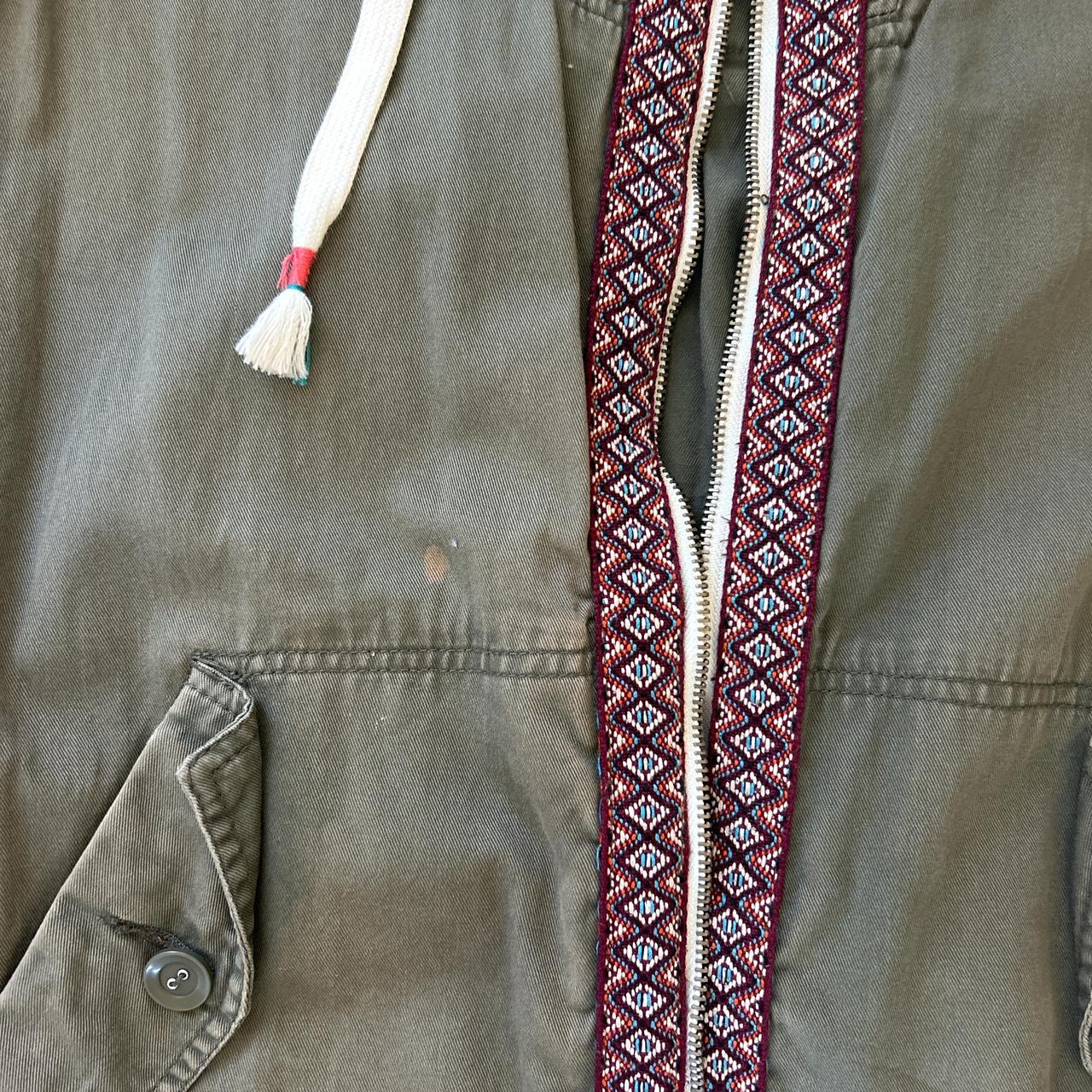 Vintage Roxy green military jacket in size large.... - Depop