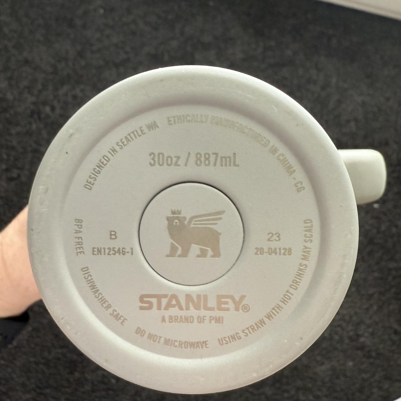 Grey Stanley 30oz insulated coffee mug with straw... - Depop