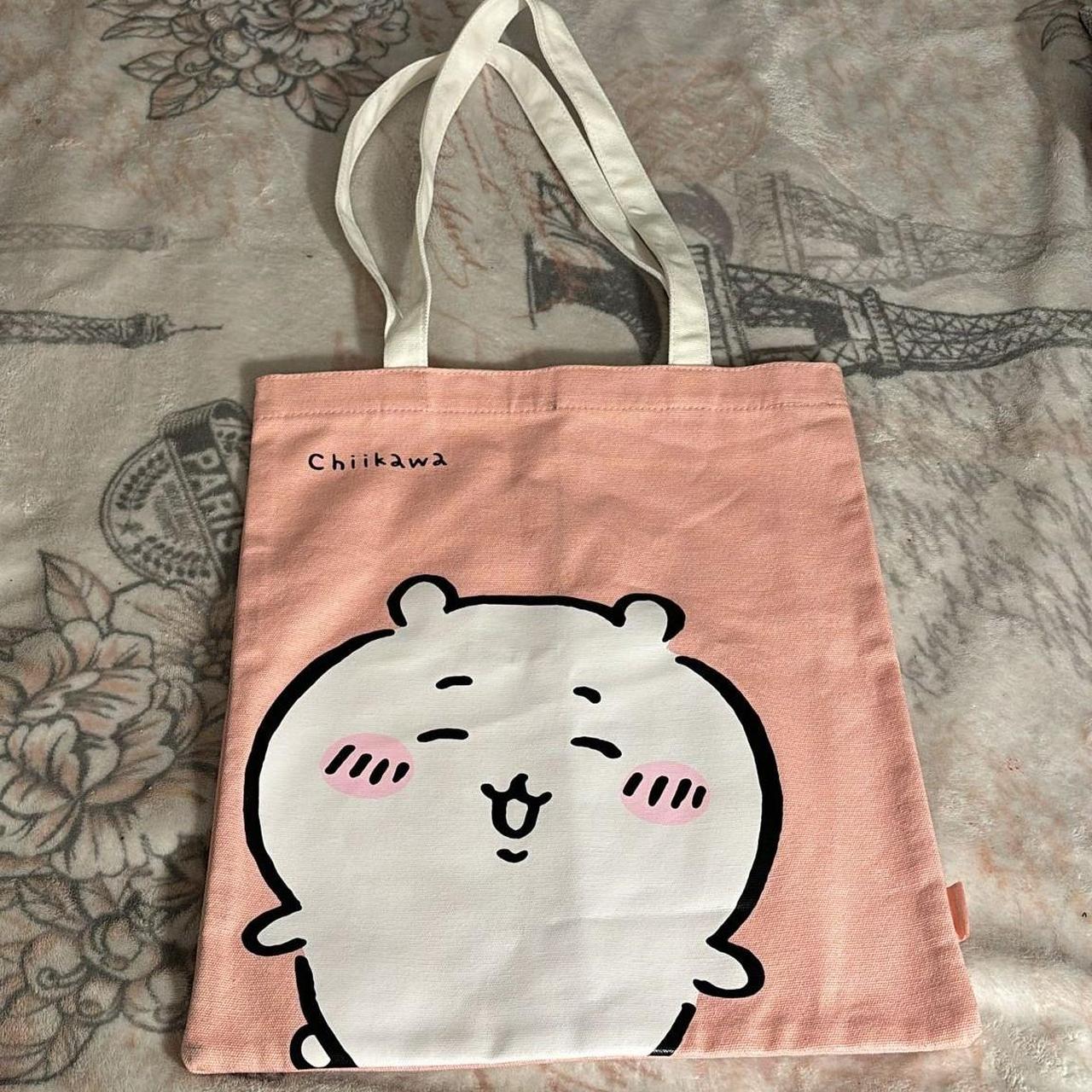 Cute miniso Chikawa tote bag - more of a baby pink... | Depop