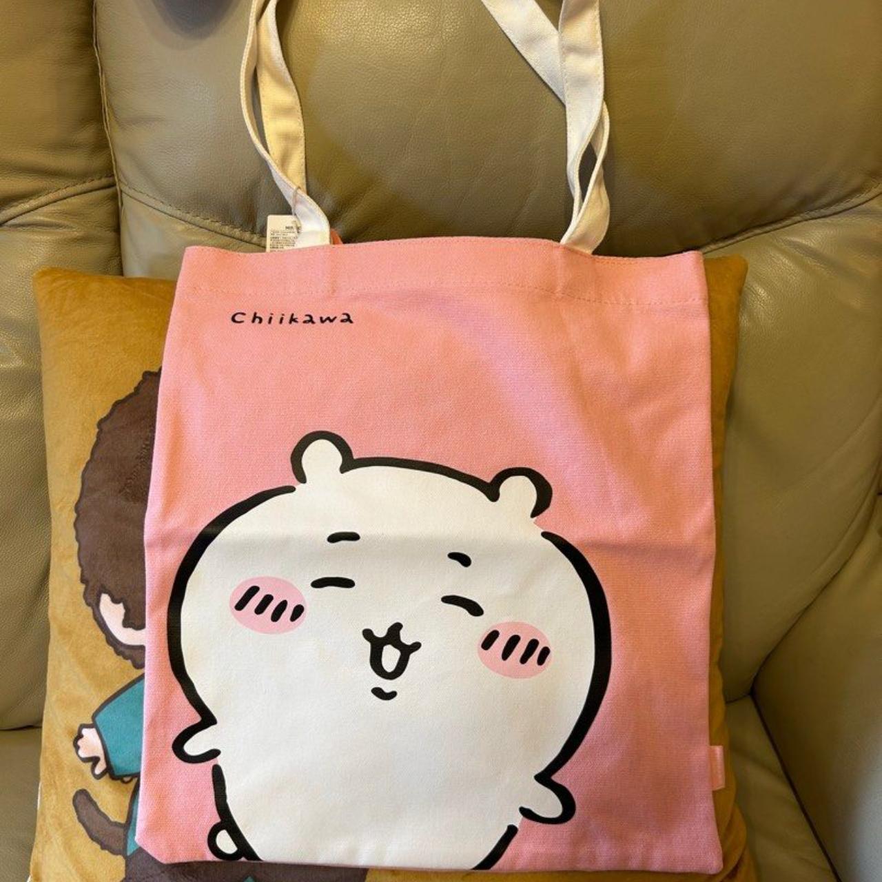 Cute miniso Chikawa tote bag - more of a baby pink... | Depop