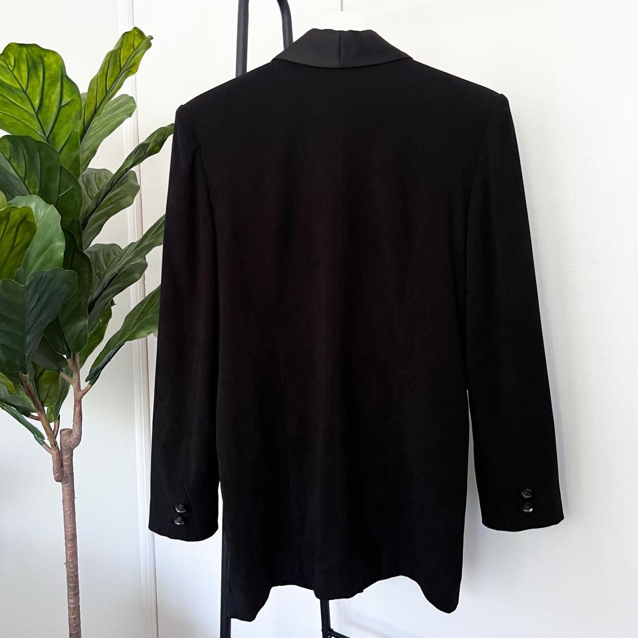 Goth Black Relaxed Blazer Description ♟🗝 Grunge... - Depop