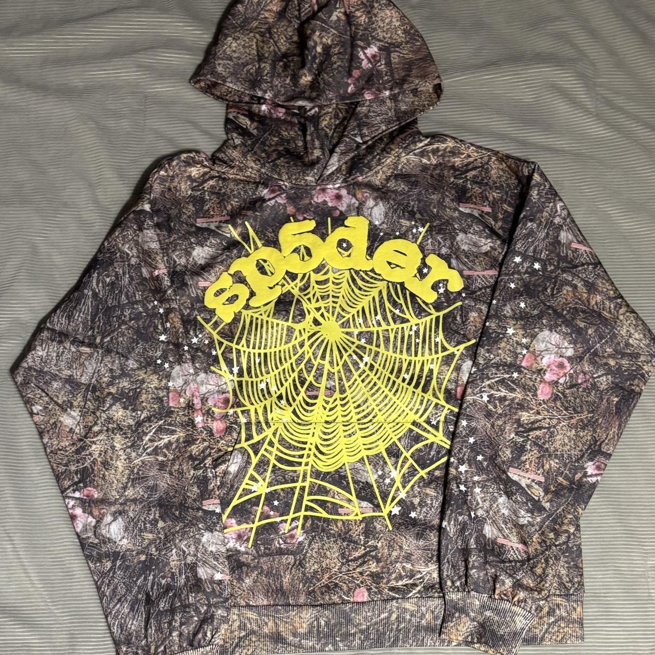 Camo Sp5der Hoodie Same day shipping New, Never... - Depop