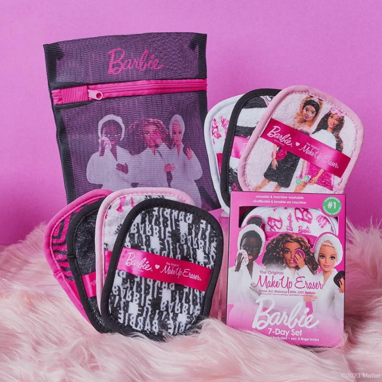 Barbie makeup eraser set with 7 day set 7 day wipe Depop