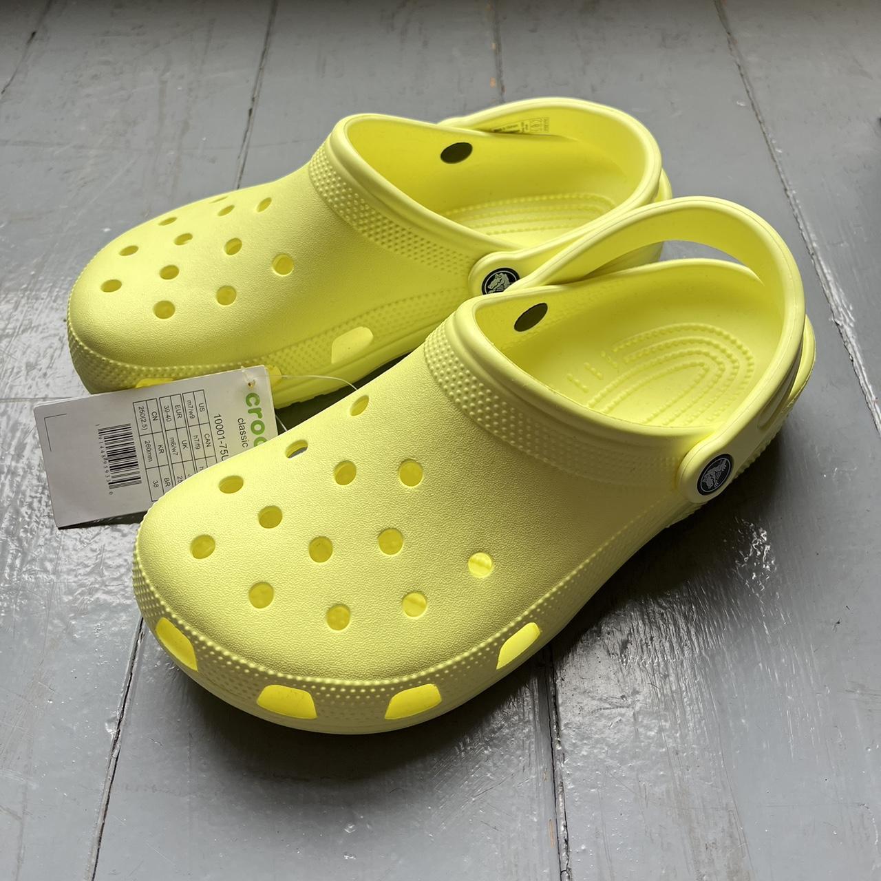 Crocs yellow classic clog - brand new w tags!! Size... - Depop