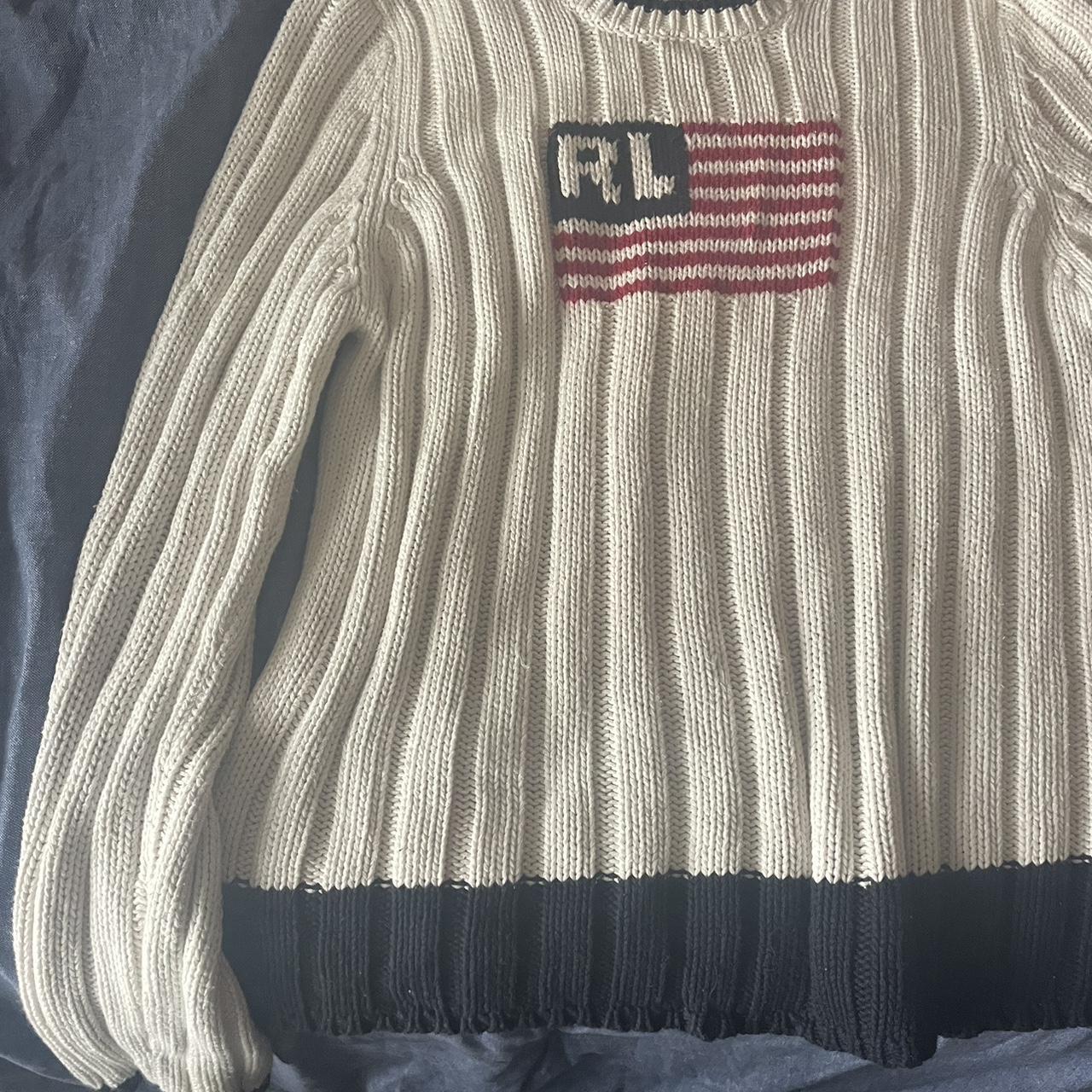 Vintage Polo Ralph Lauren flag sweater A bit of... - Depop