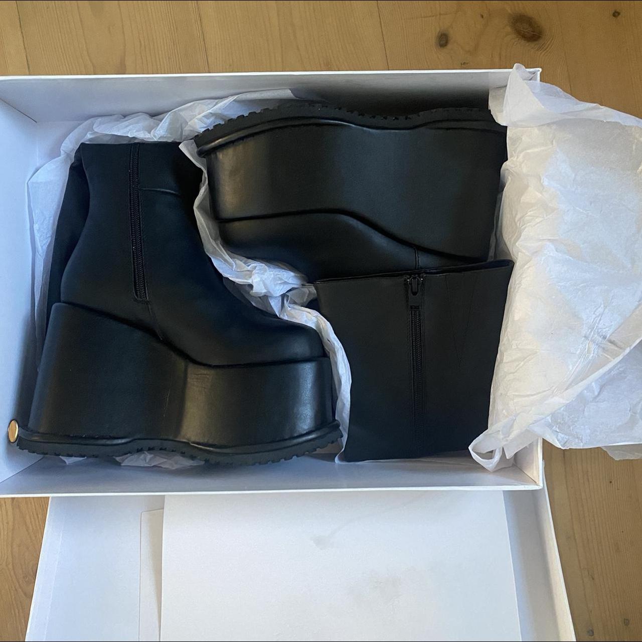 Unif Smoke Boot Super Cool Black Platform Boots Depop