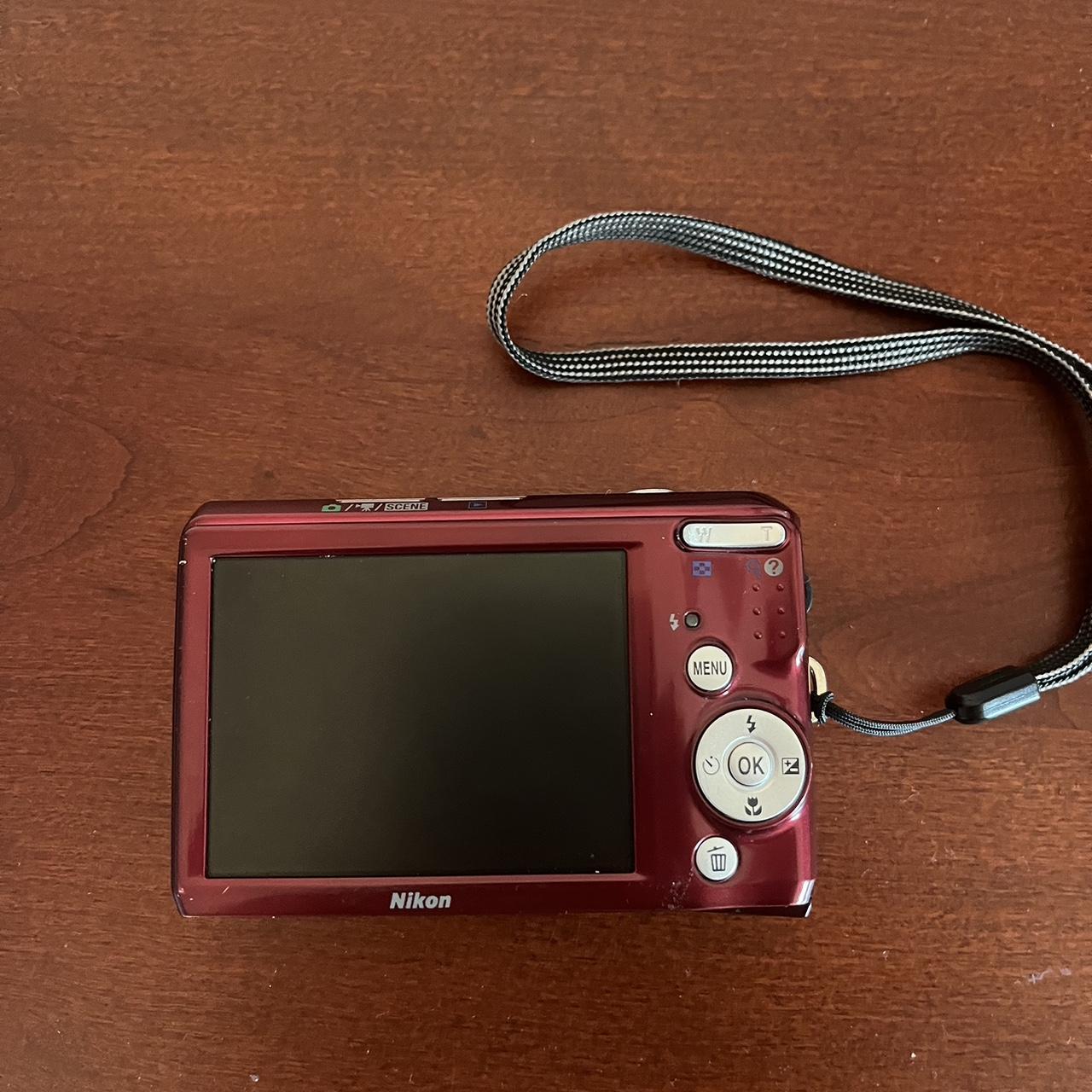 Red Nikon Digital Camera. Very trendy takes great... - Depop