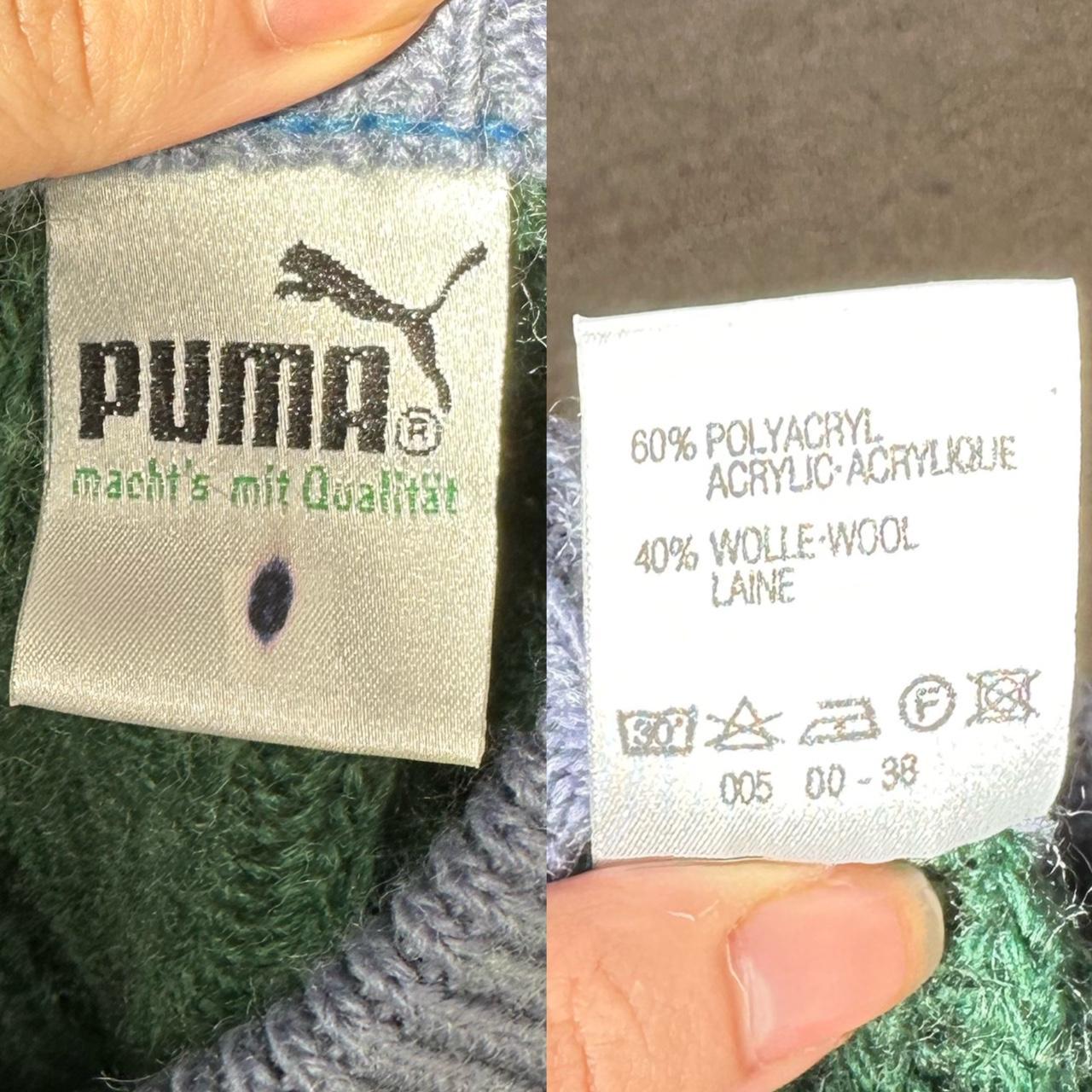 True Vintage 70/80s Puma wool knit sweater Very... - Depop