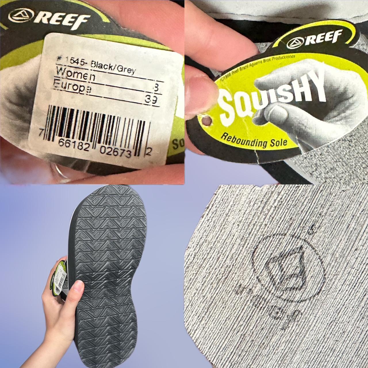 Vintage dead-stock 90s reef chunky plateau flip flops - Depop