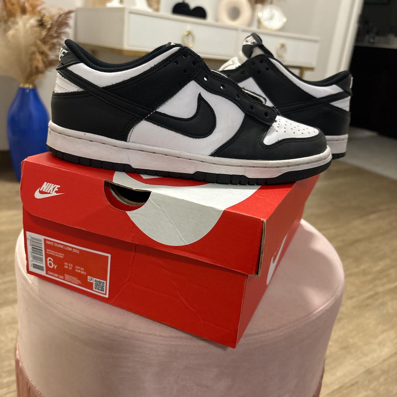 Panda dunk size 6 no insoles or laces they used good - Depop