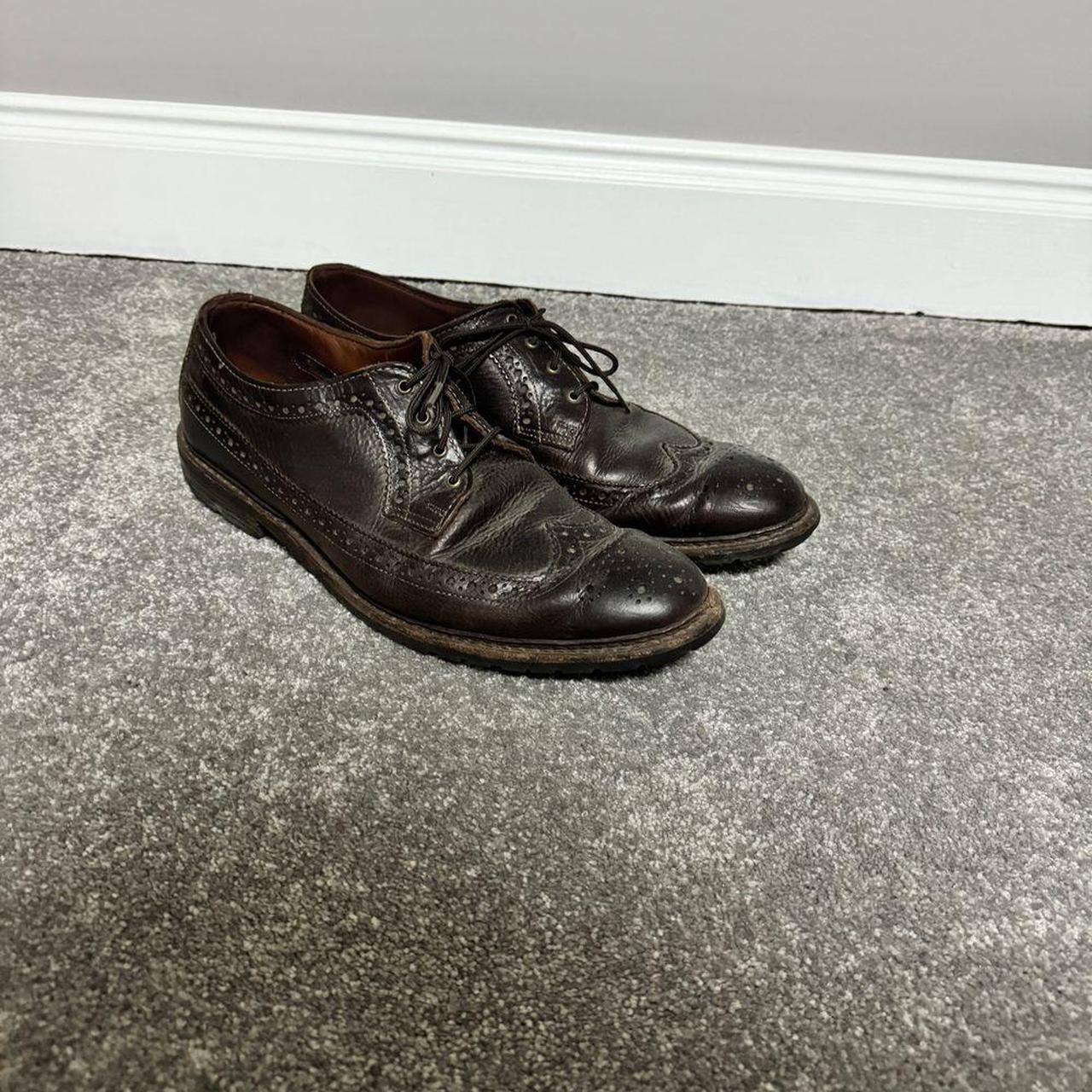 Allen Edmonds Brown Wing Tip Shoes Goodyear Welt... | Depop