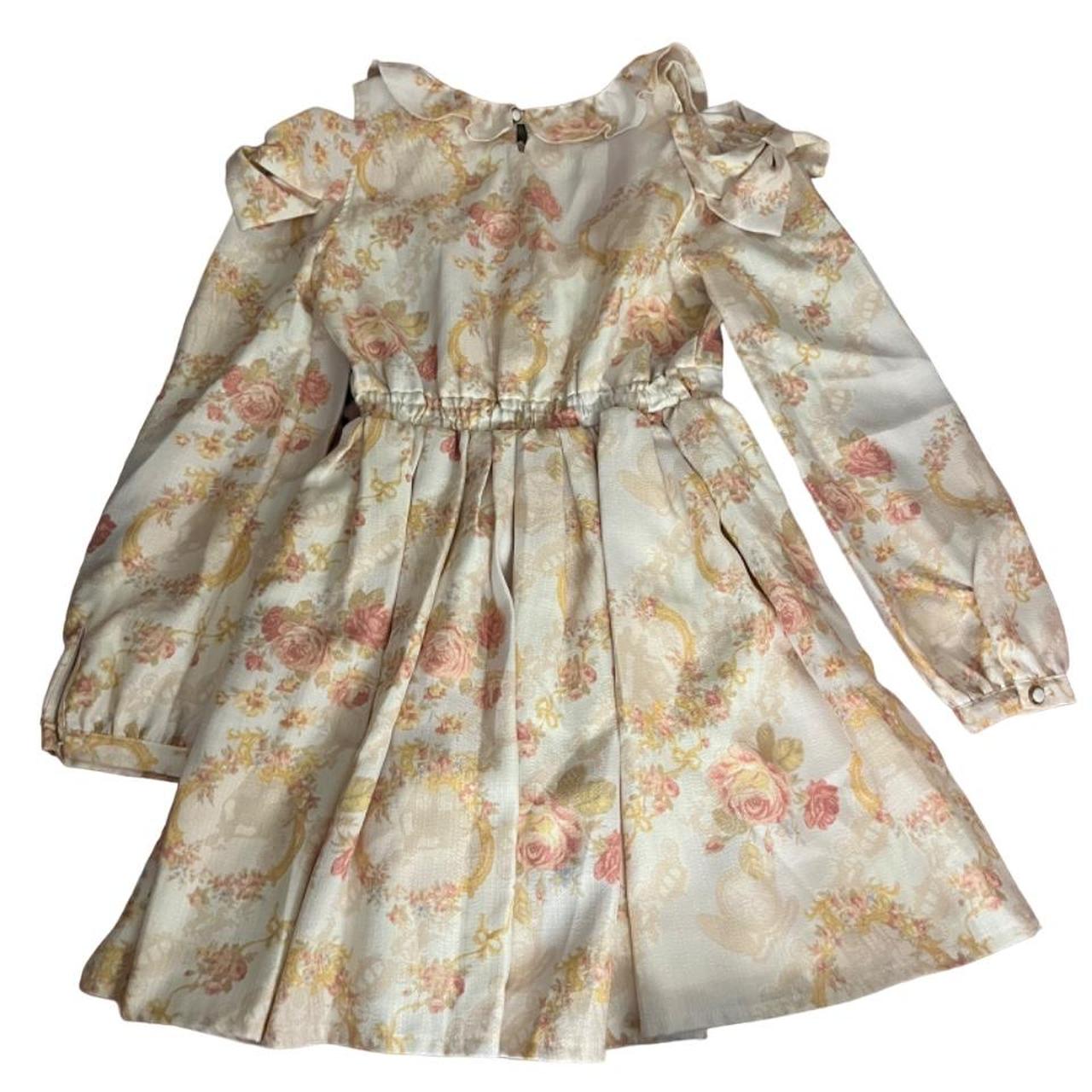 Liz Lisa Cinderella Floral Print Open-Shoulder OP... - Depop