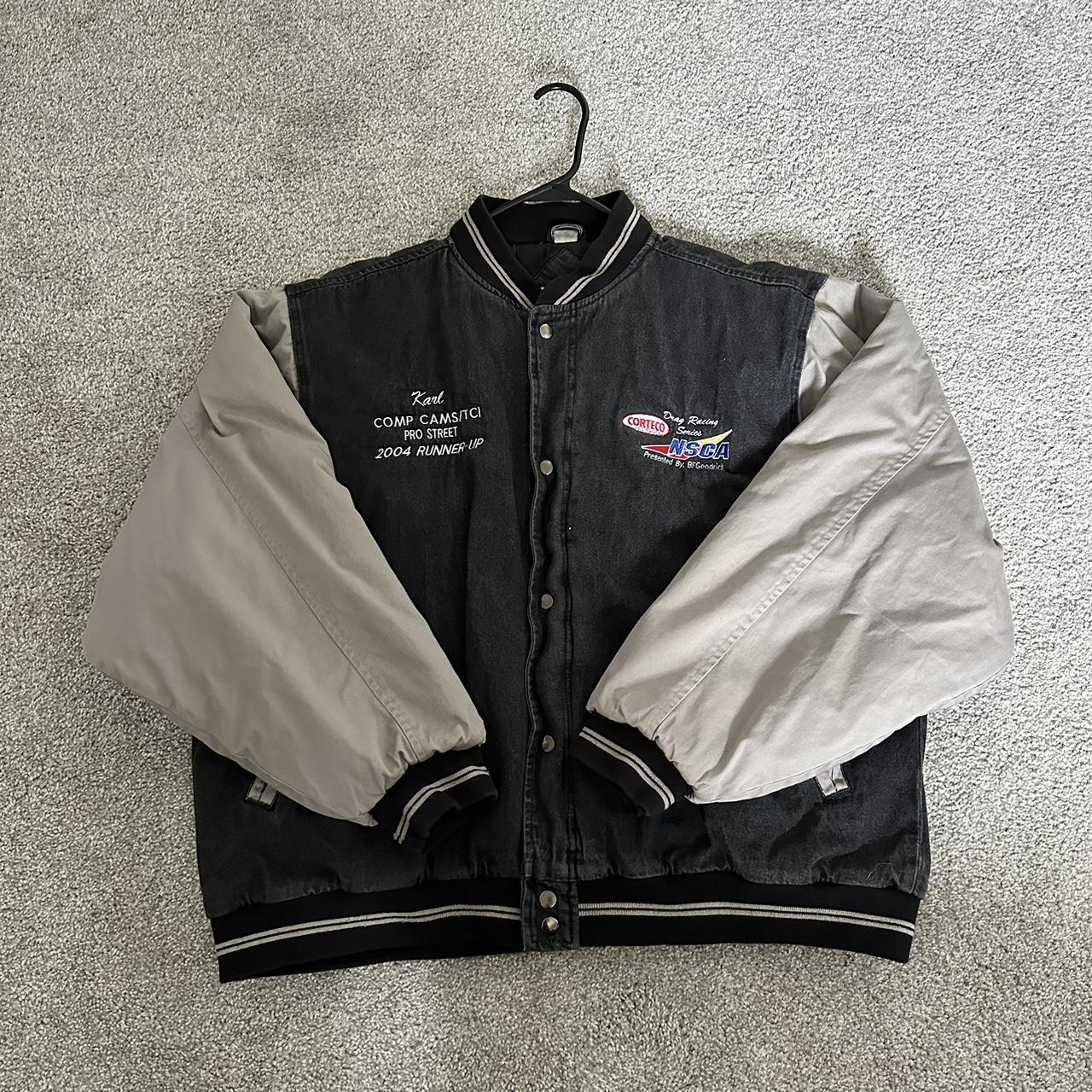 vintage drag race jacket - Depop