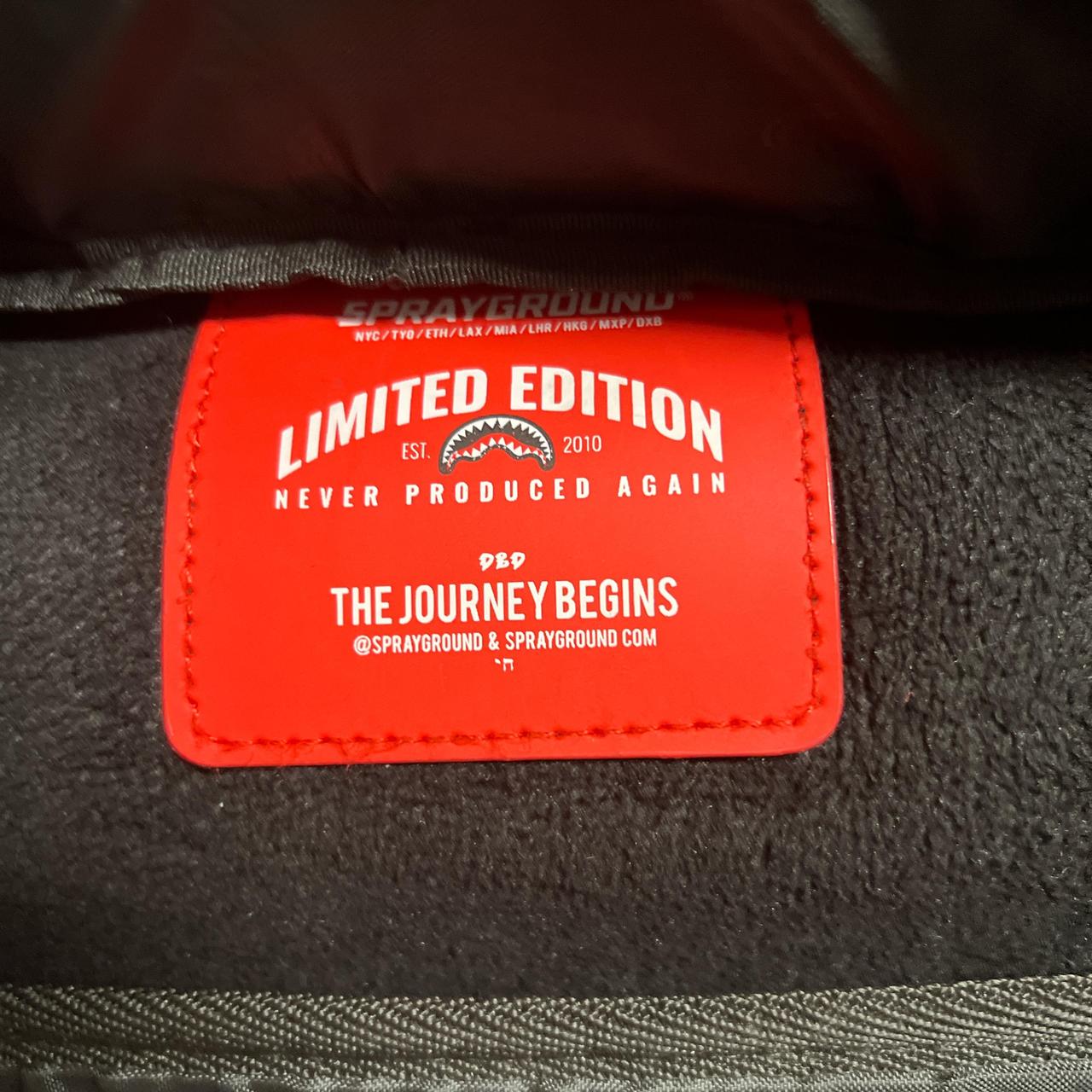 Custom spray paint backpack with a unique, handmade... - Depop