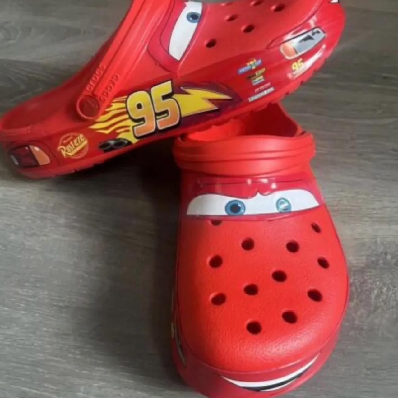 Lightning McQueen Crocs Have size 9, 10 and 11 Dm... - Depop