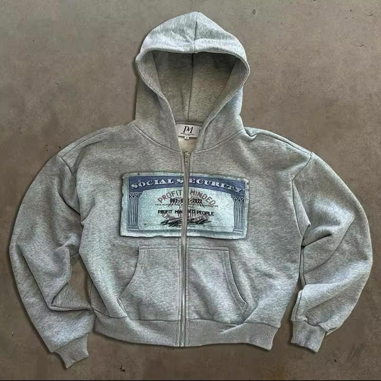 all sizes, ssn zip up hoodie - Depop
