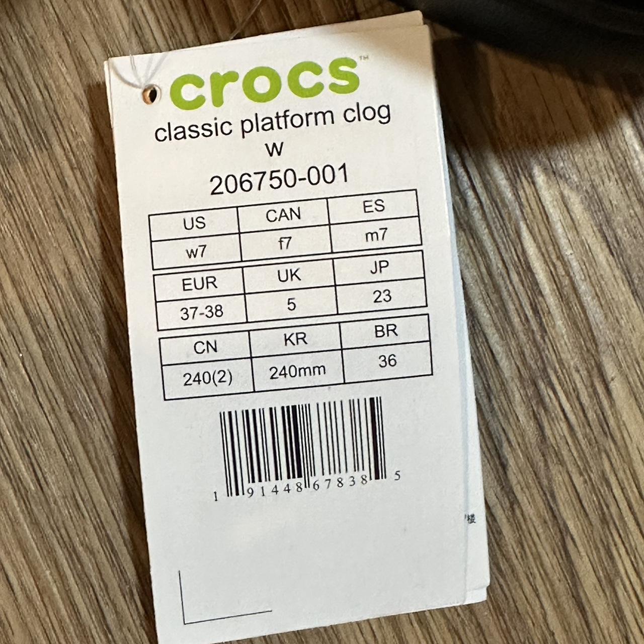 Super cute goth platform crocs, comes with charms,... - Depop