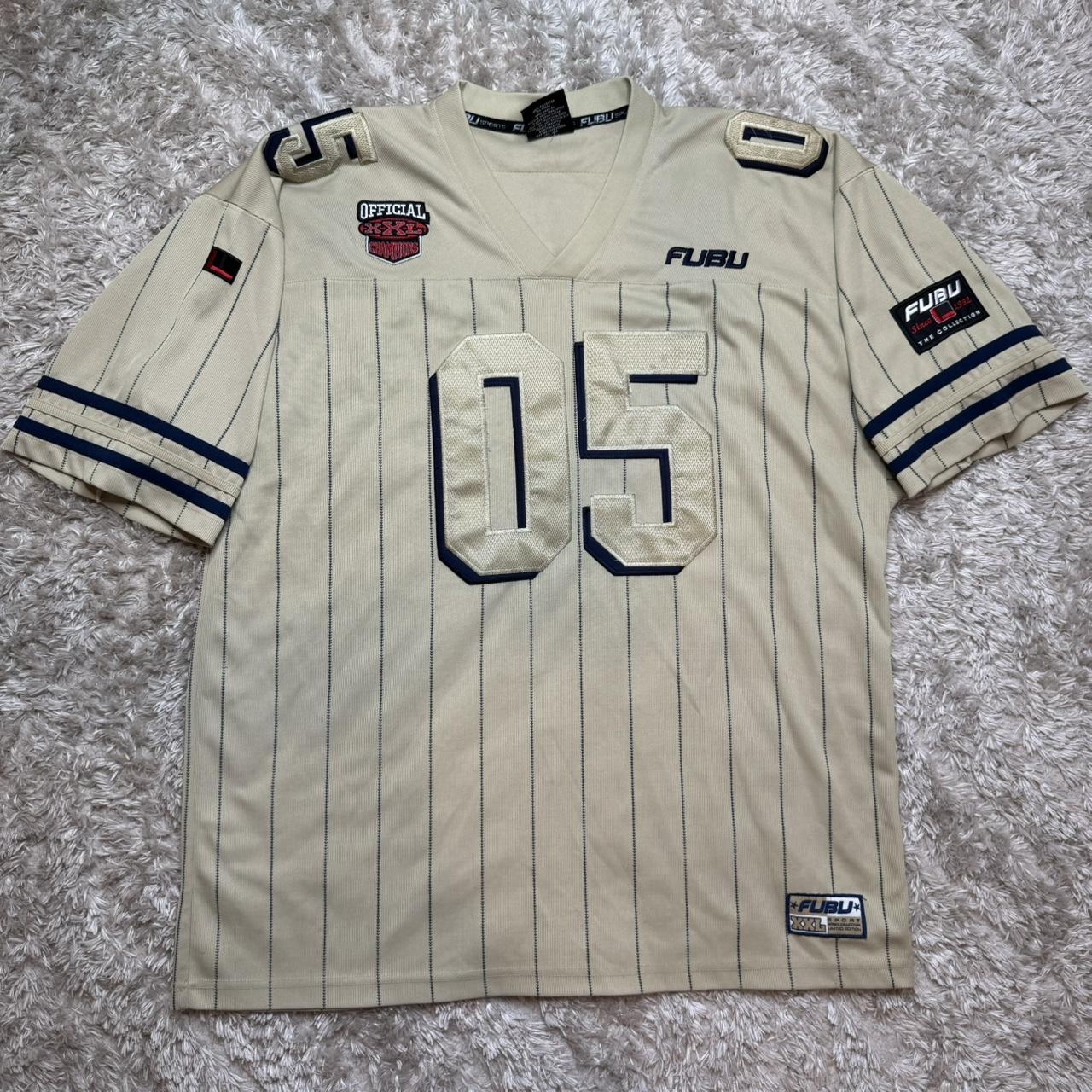Vintage fubu jersey classic baggy jersey from 2000s... - Depop