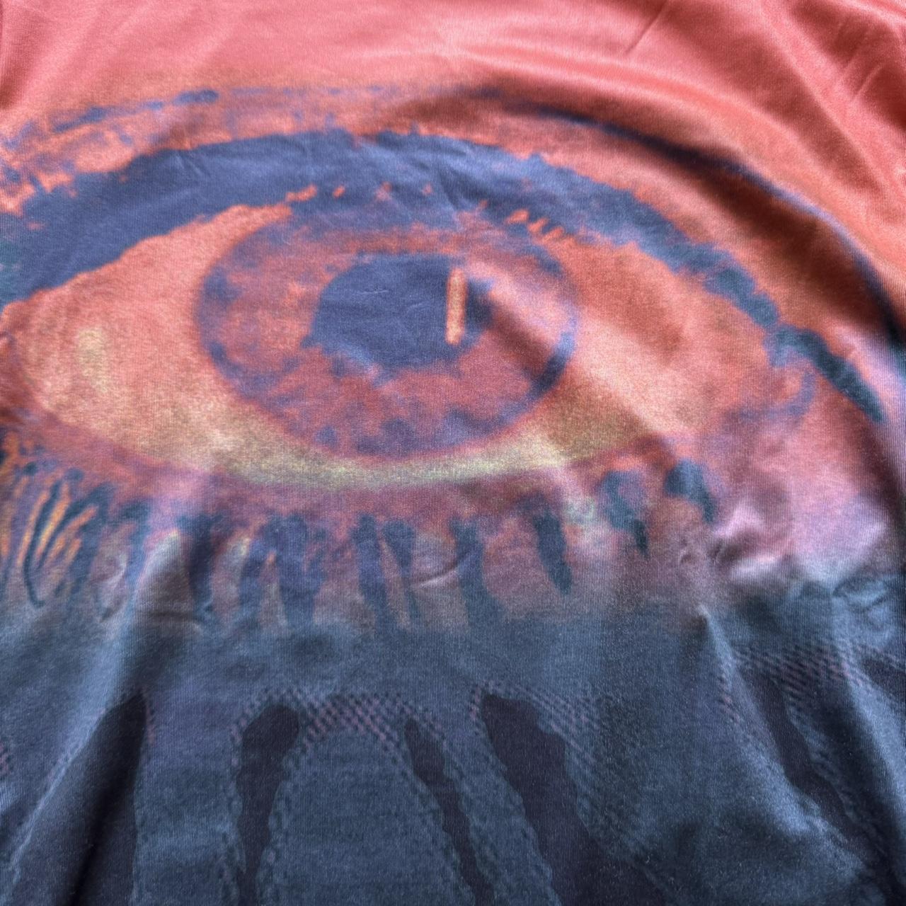 Black and red eye print long sleeve shirt, perfect... - Depop