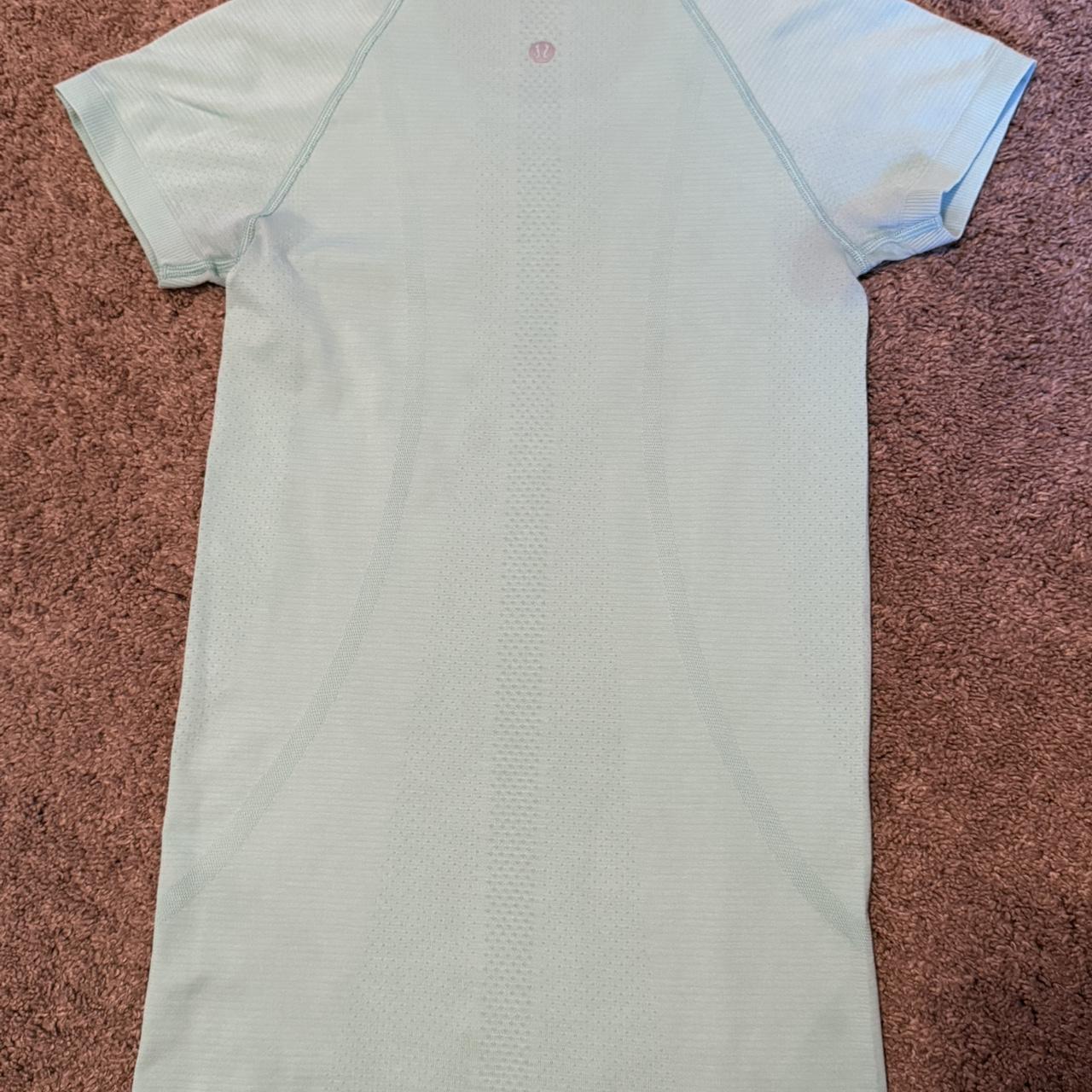 Sea mint Lululemon Swiftly Tech short sleeve shirt... - Depop