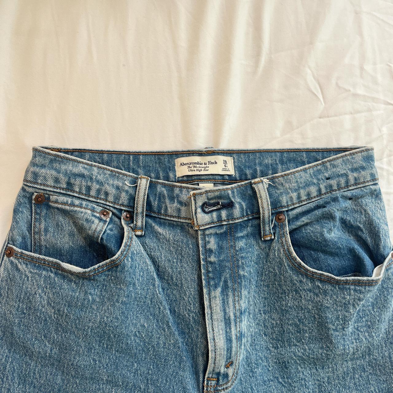 Abercrombie jeans - the 90s straight ultra high rise... - Depop