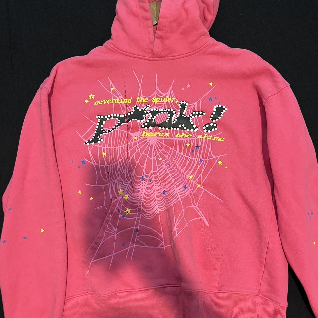 Pink Spider hoodie Dm before buyingg #sp5der... - Depop