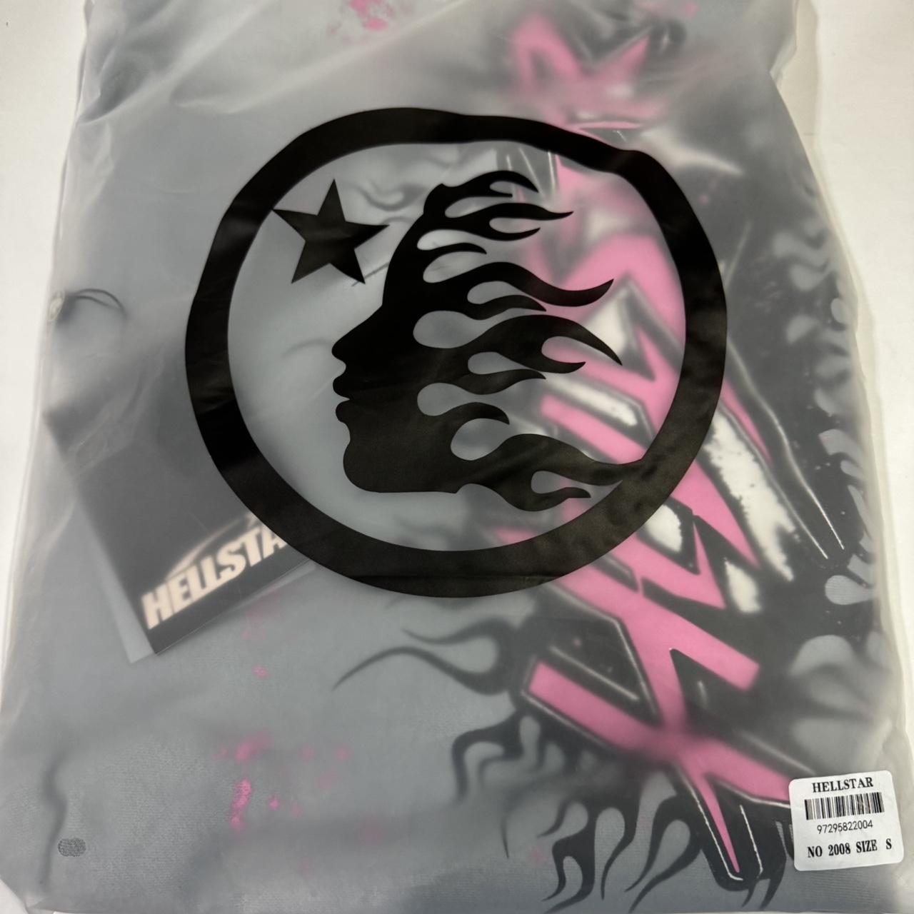 Grey/Pink HELLSTAR Hoodie NFC SCANS! Size... | Depop
