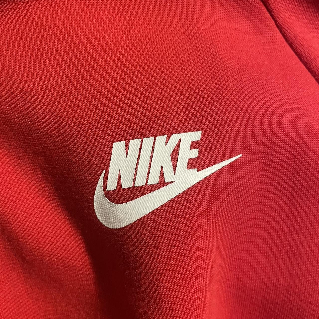 Red Nike Tech Fleece Zip Up Men’s large Good... - Depop