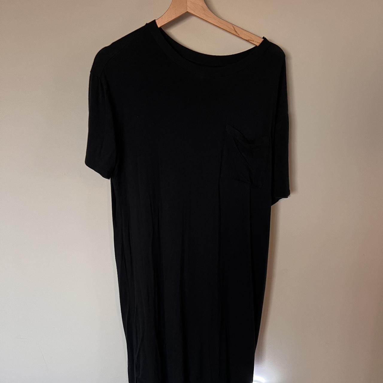 Black Amazon Essentials T shirt dress | Depop