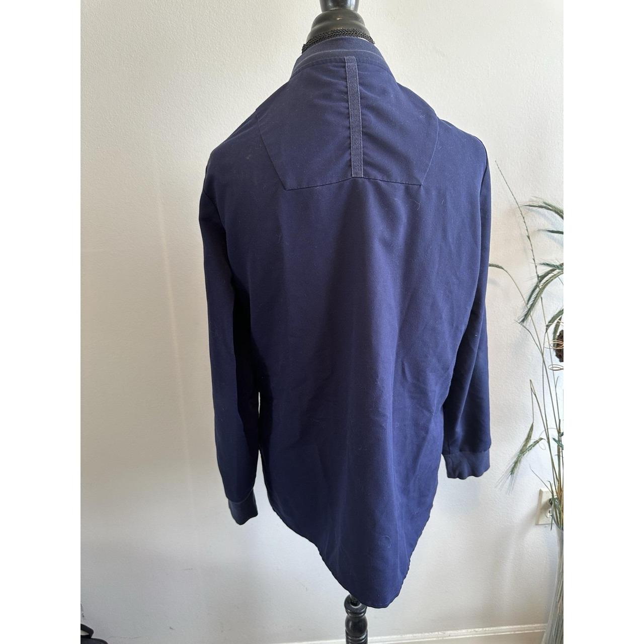 FIGS TECHNICAL COLLECTION SCRUB WARM UP JACKET Blue... | Depop