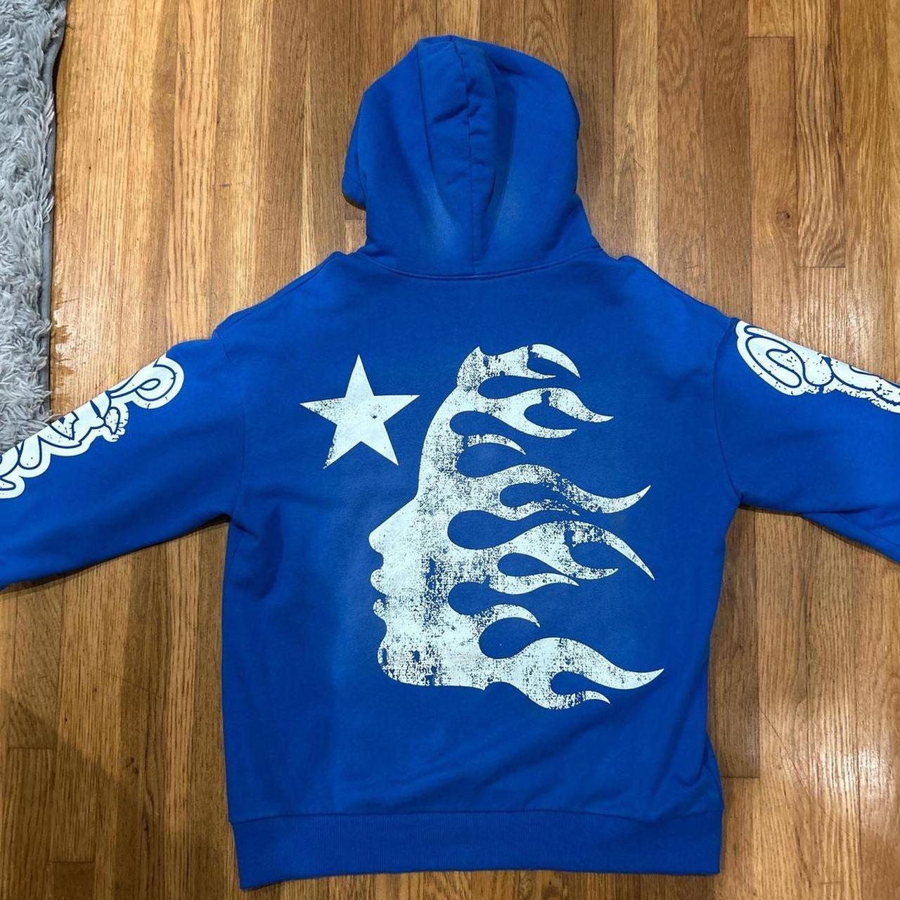 Hellstar Capsule 4 Hoodie in Blue Sizes:... - Depop