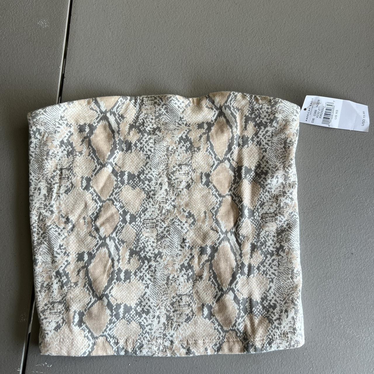 American eagle snakes skin tube top brand new... - Depop