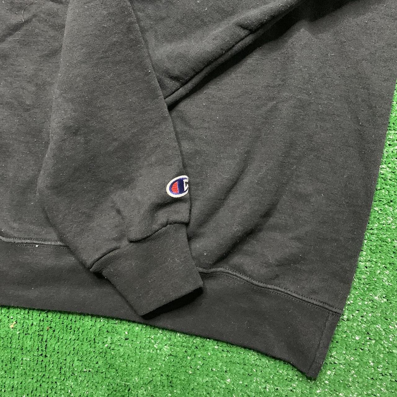 Embroidered Logo Champion crewneck/sweater no holes... - Depop
