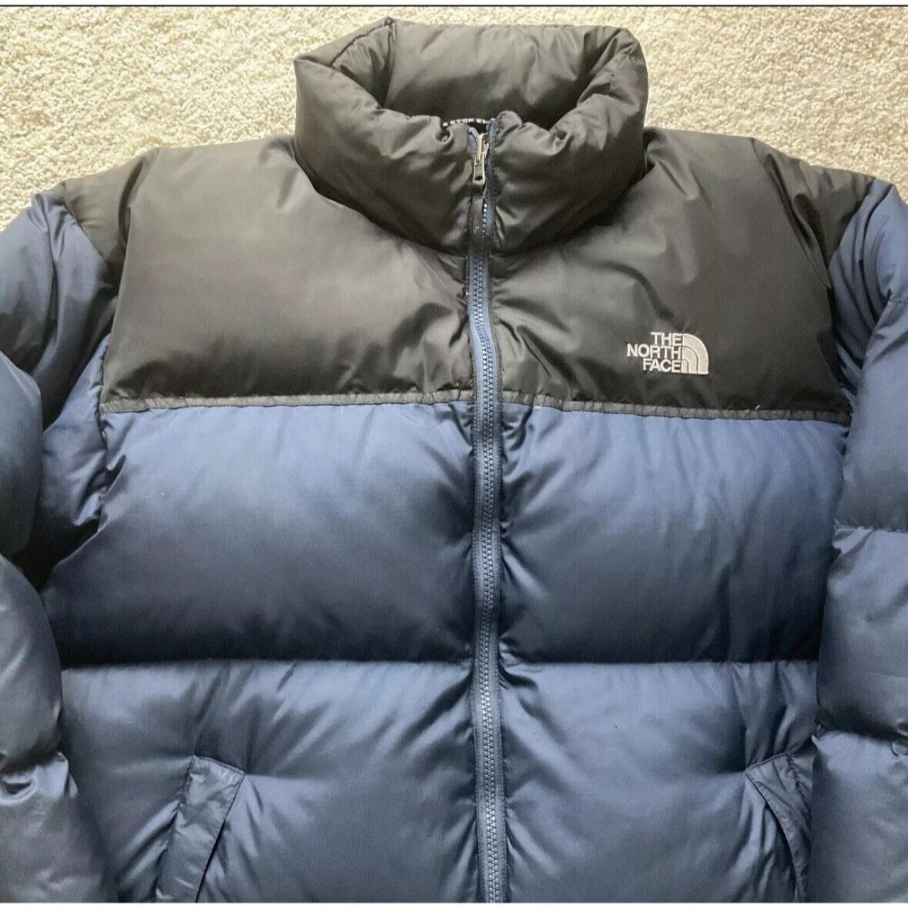 The North Face 700 Puffer Jacket Navy Size M - Depop