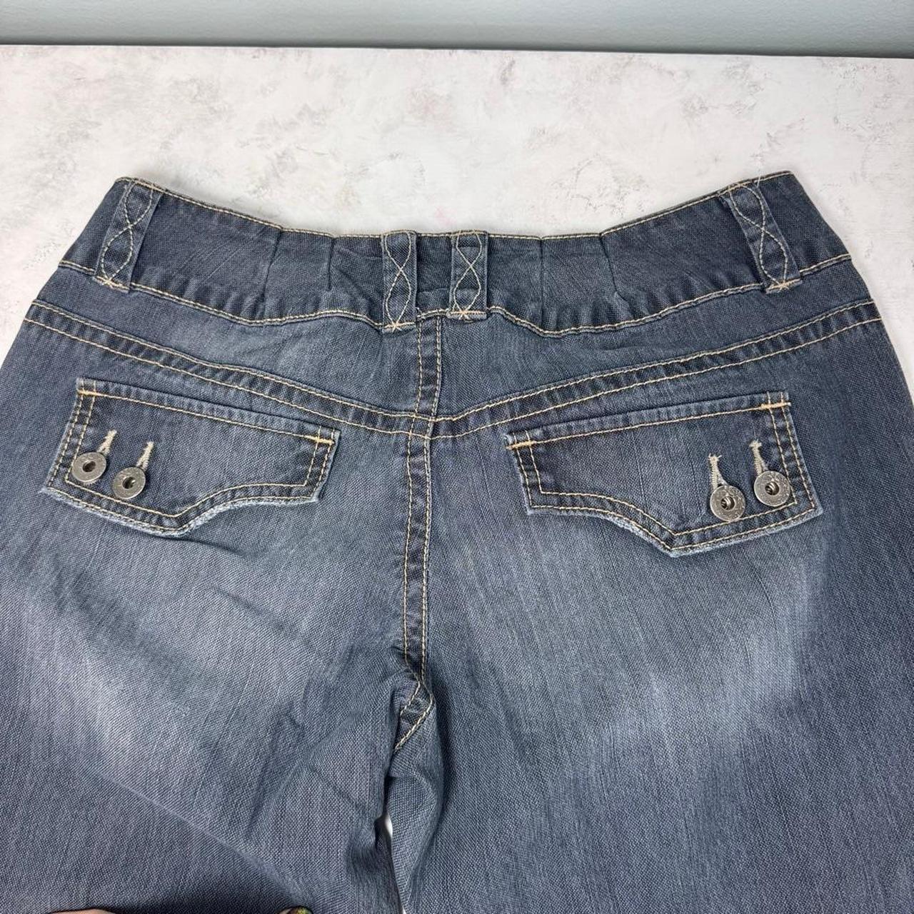 Y2K Union Bay women's flare jeans in a dark blue... | Depop