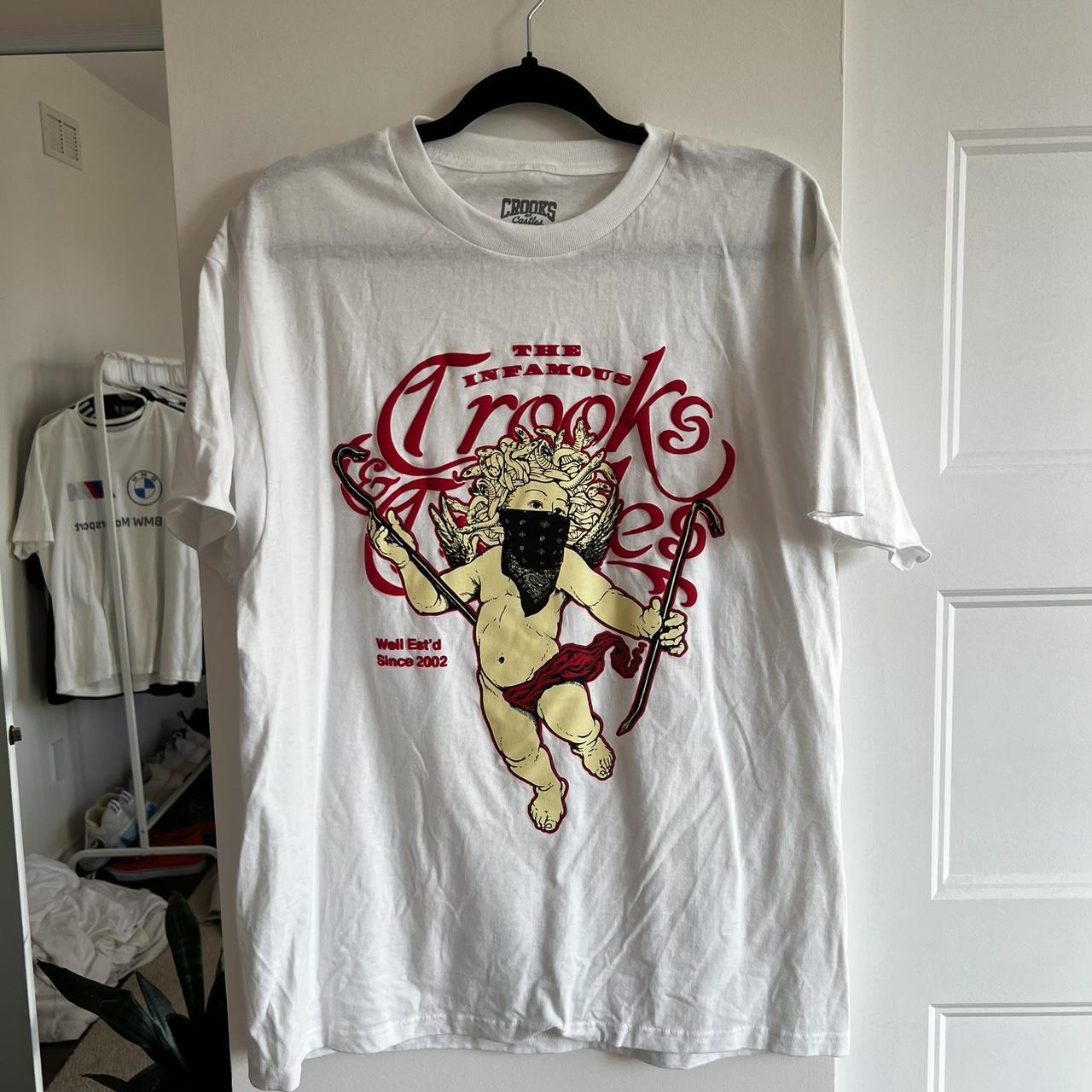 The Infamous Crooks 2002 white and red #c&c - Depop