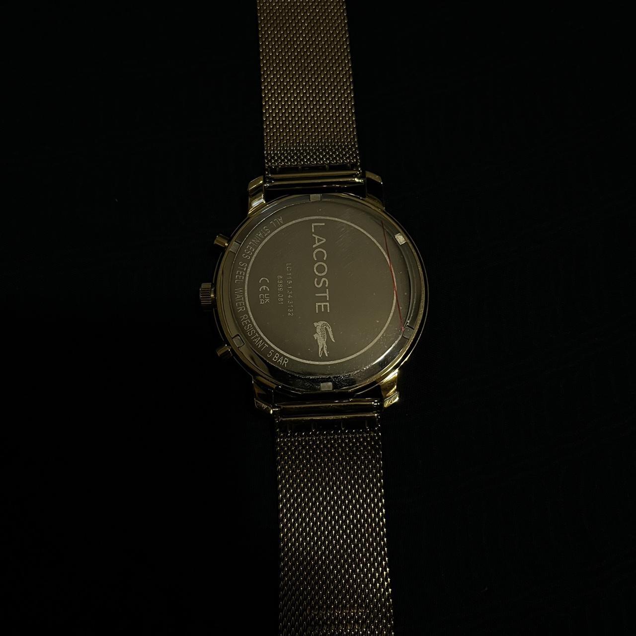 LACOSTE Gold & Black Watch. | Depop
