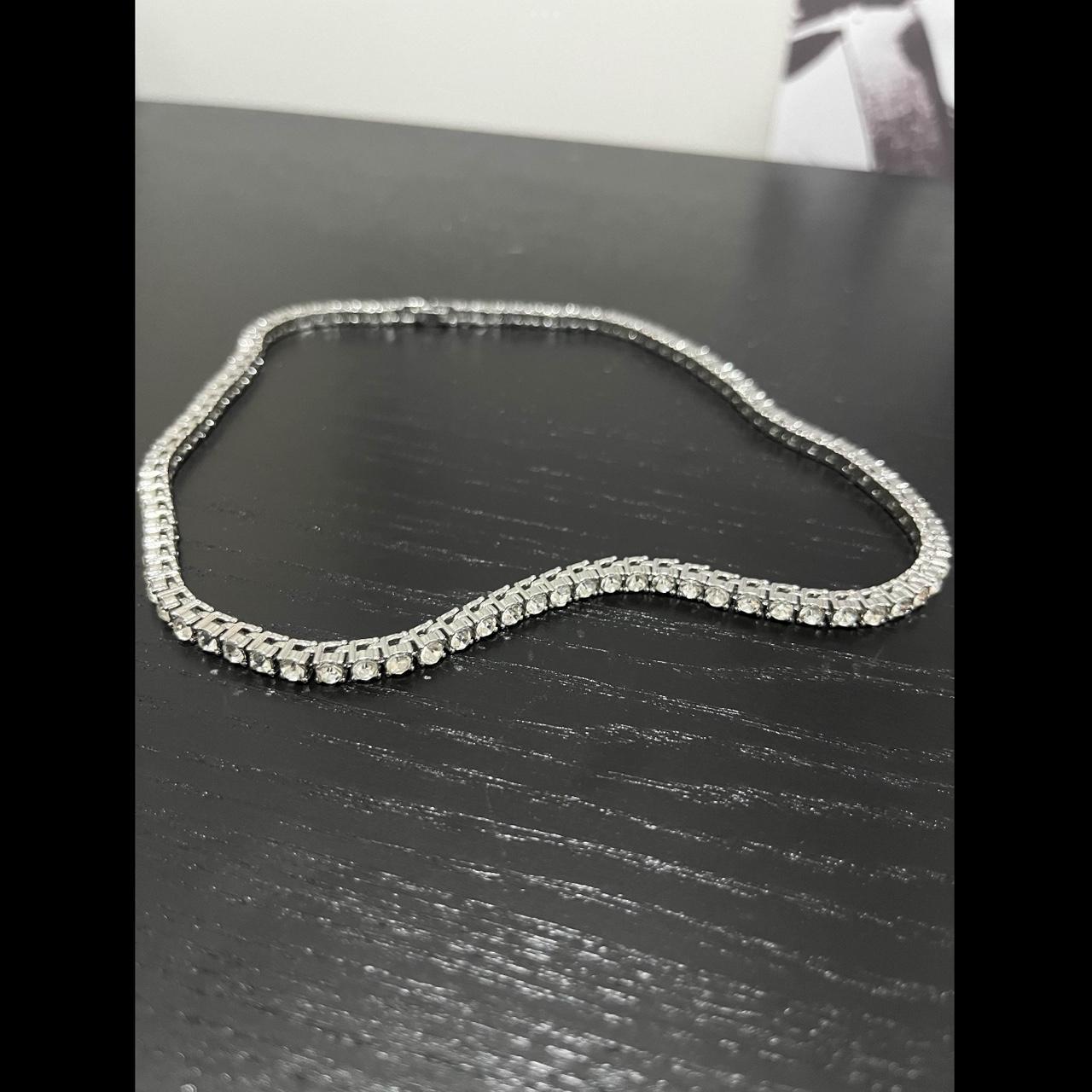 Sterling silver tennis chain #jewellery - Depop