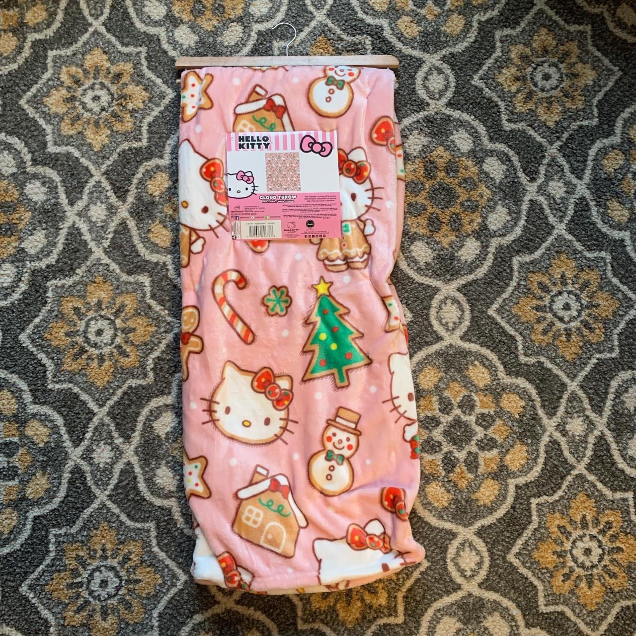 Hello Kitty Christmas fleece blanket set #HelloKitty... - Depop