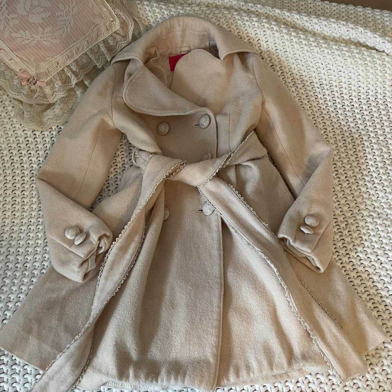 Pinky Girls Japanese Pale Pink Peacoat 🎀 From the... - Depop