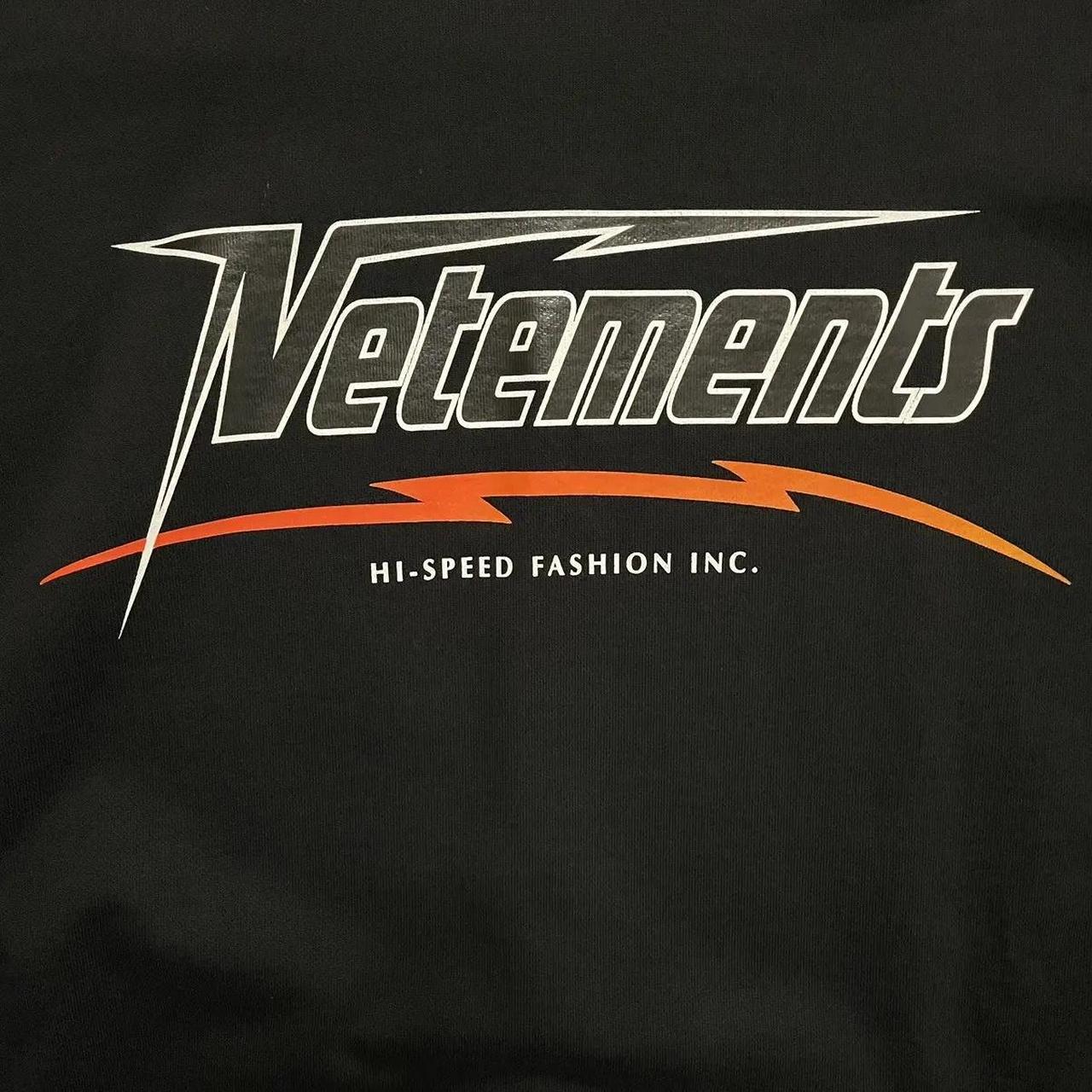 Vetements Hi Speed Fashion Hoodie Size... | Depop