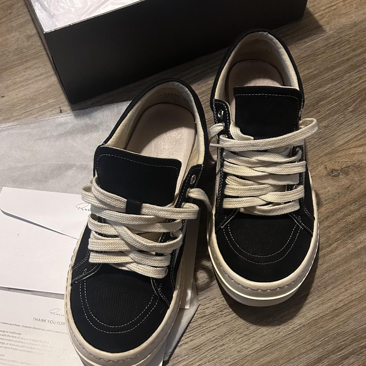 Black Rick Owen Vans Fairly Worn Box | Depop